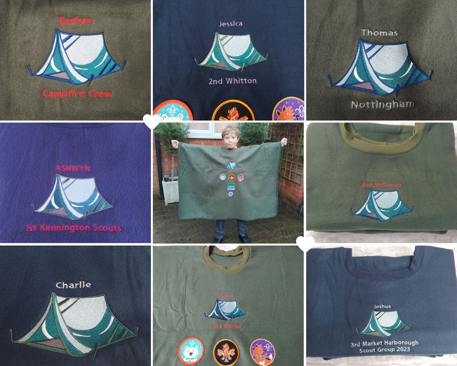 Personalised Camp Blanket / Poncho, Camping Poncho, Cub Scouts Beavers ...