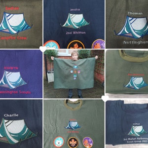 Personalised Camp Blanket / Poncho, Camping Poncho, Cub Scouts Beavers ...