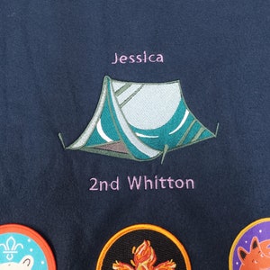 Personalised Camp Blanket / Poncho, Camping Poncho, Cub Scouts Beavers ...