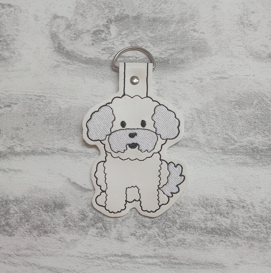 Bichon Frise Gift, Bichon Frise Keyring, Pet Keyring, Dog Keyring, Gift ...
