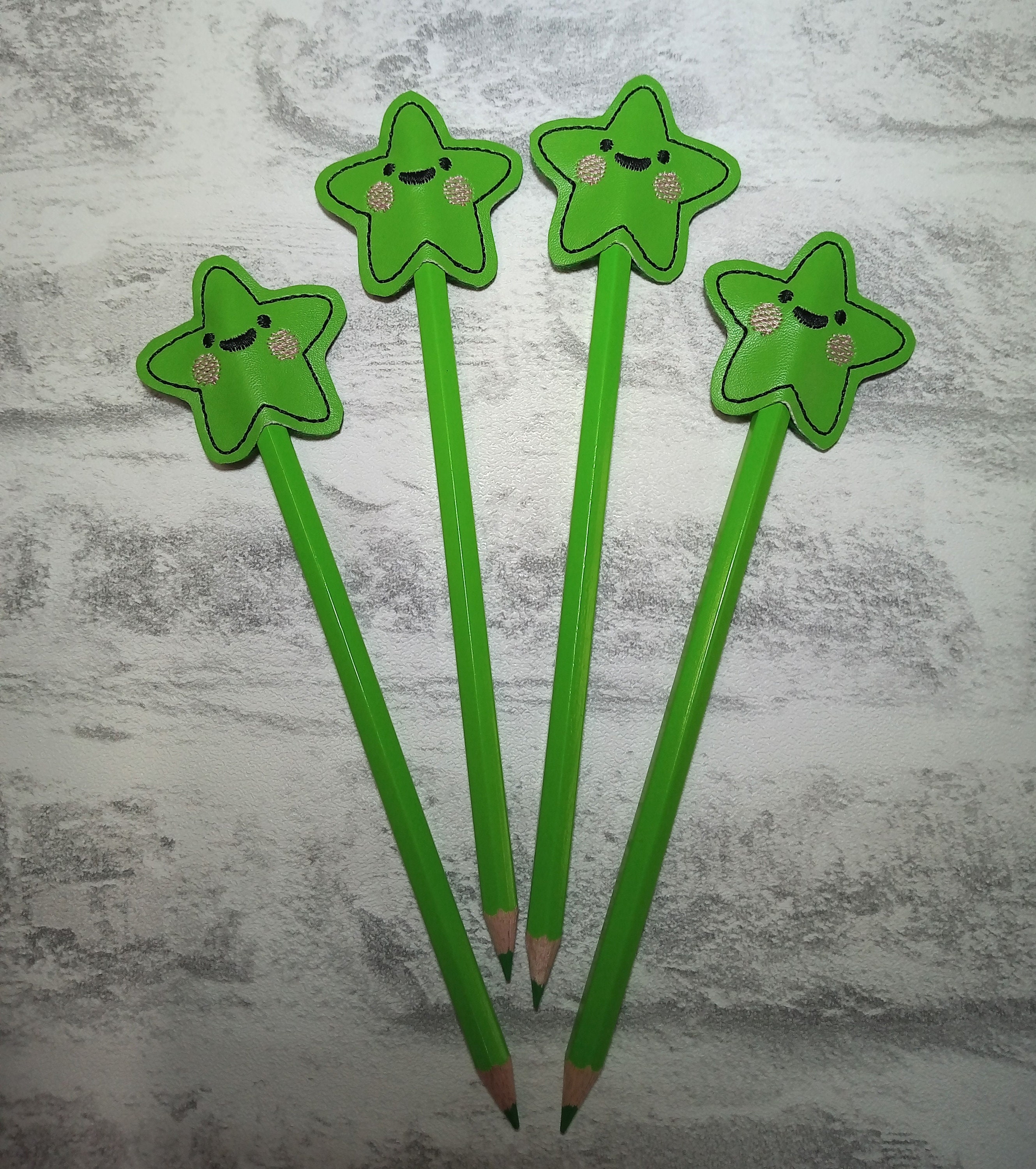 Star Pencil Toppers With Pencils Class Presents Christmas - Etsy UK