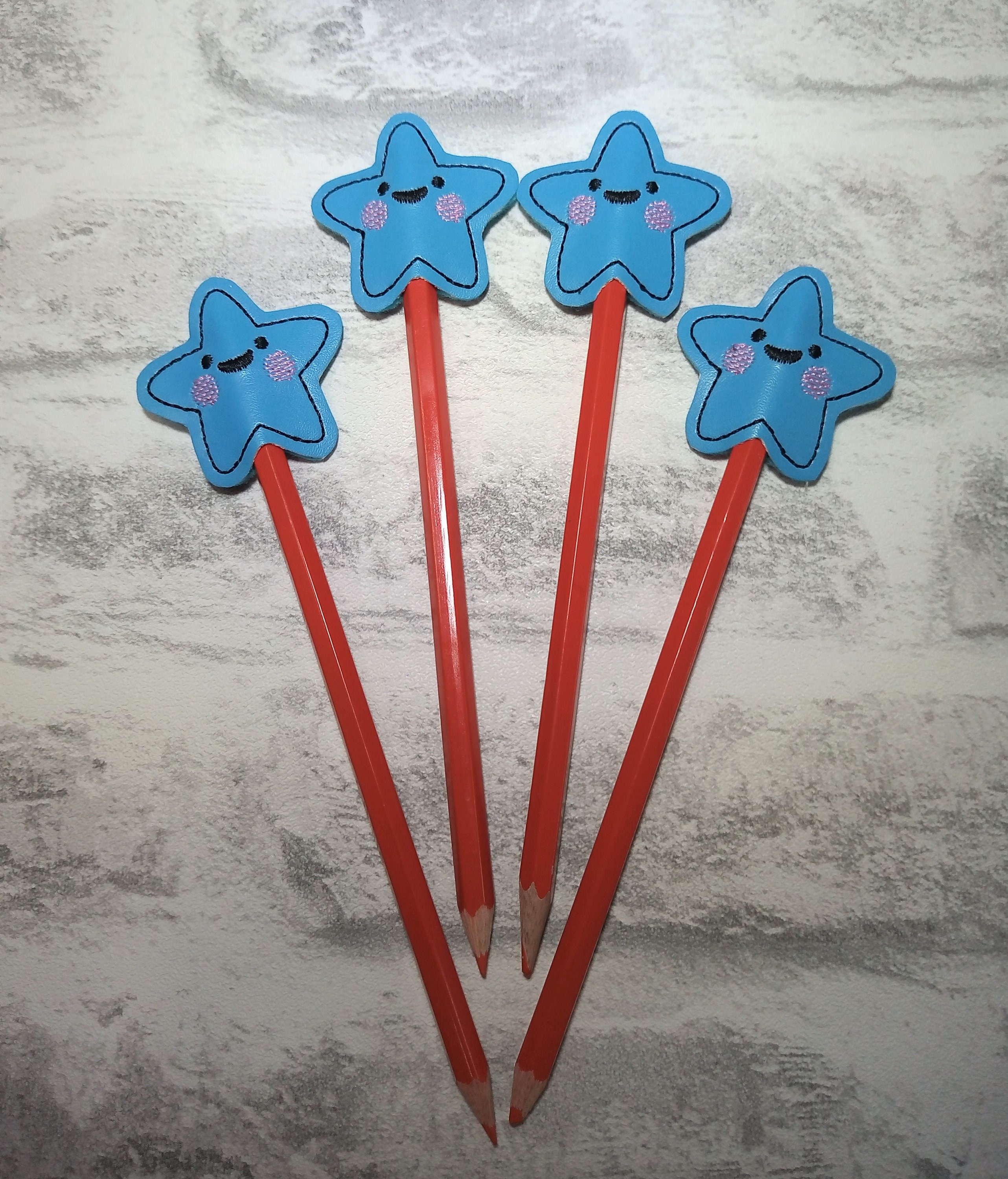 Star Pencil Toppers With Pencils Class Presents Christmas - Etsy UK