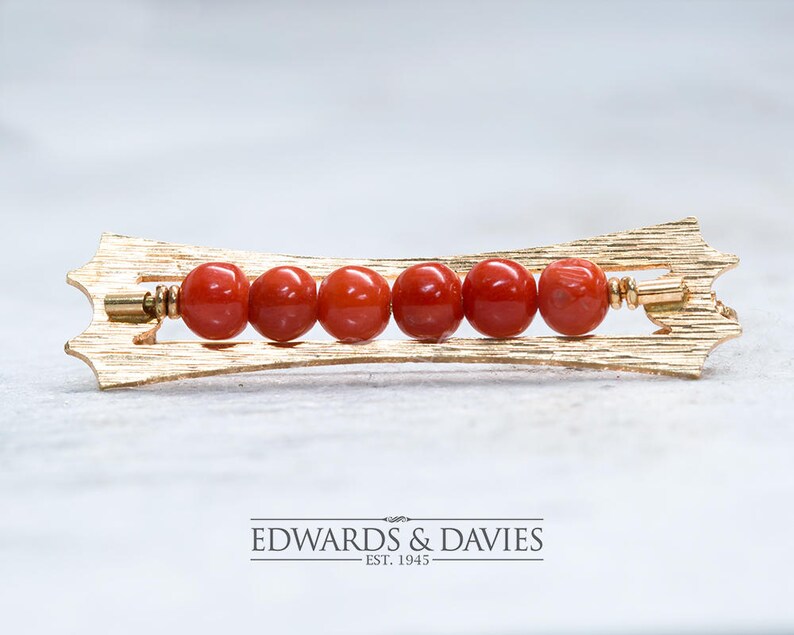 Gold Coral Pin Brooch Coral Brooch Coral Lapel Pin - Etsy