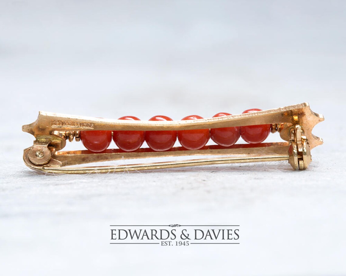 Gold Coral Pin Brooch Coral Brooch Coral Lapel Pin - Etsy