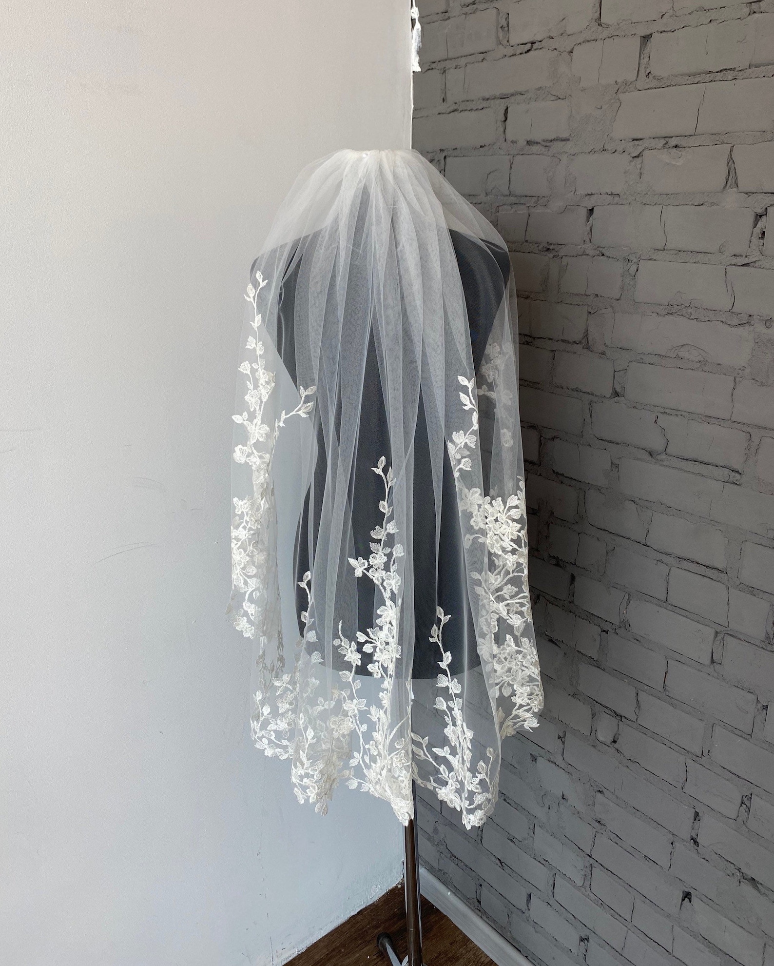Wedding Veil Short Veil Wedding Lace Bridal Veil Lace Veil - Etsy