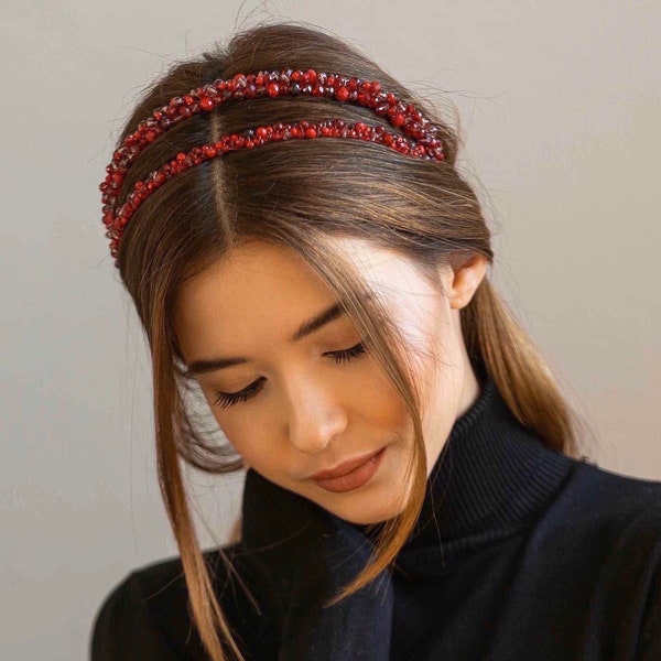 Red Headband - Etsy