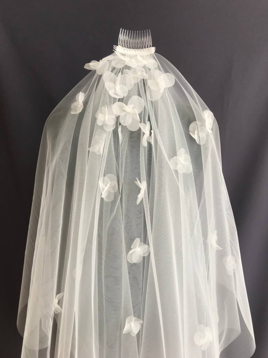 Schleier Blumen Hochzeit Schleier Kathedrale Schleier Glitzer | Etsy