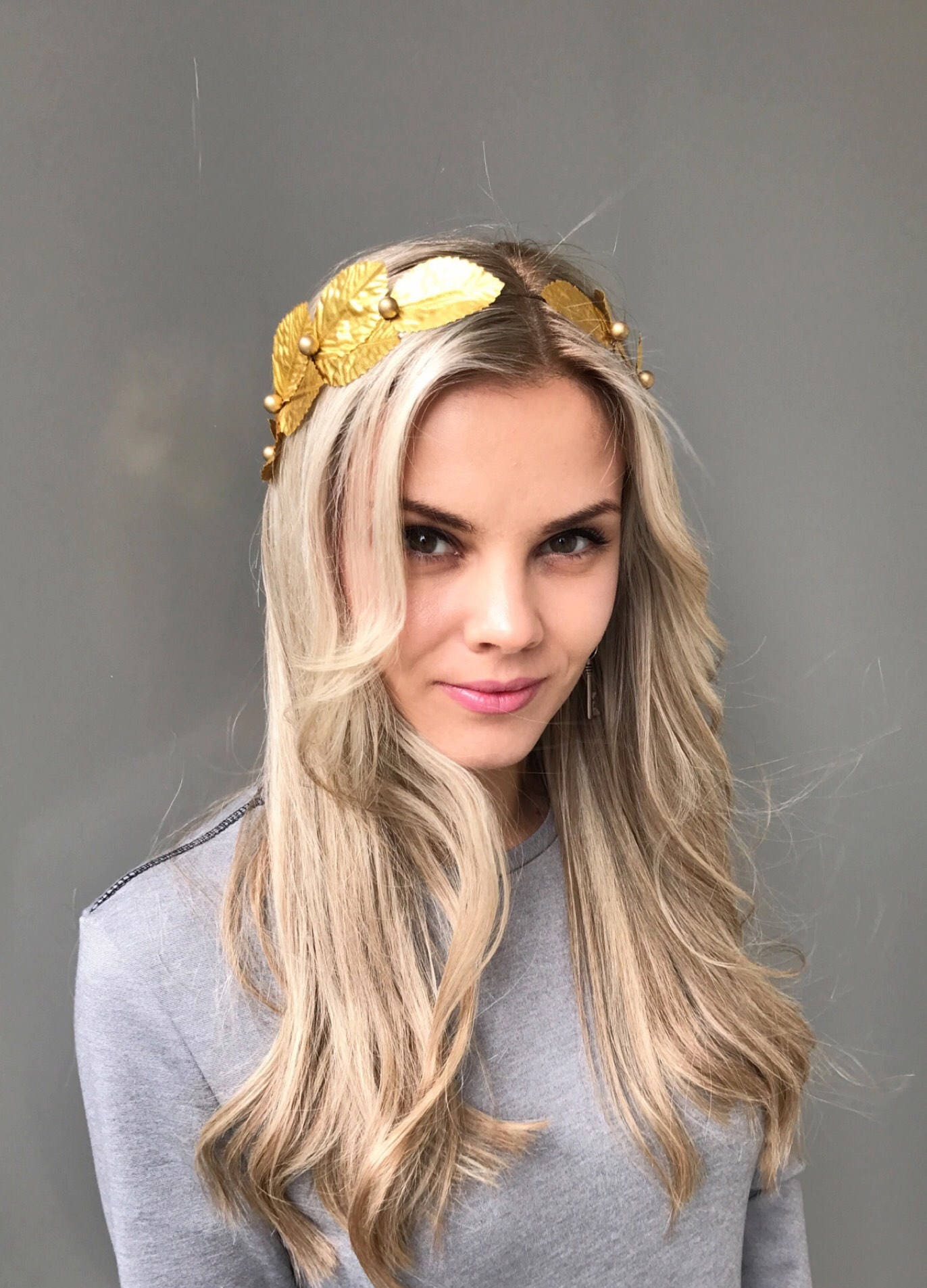 Gold Leaf Crown Laurel Leaf Tiara Gold Leaf Headband Greek - Etsy