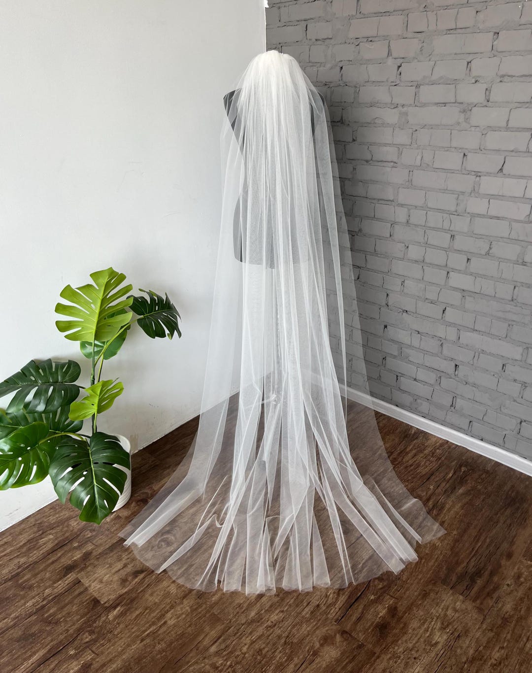 Veil Wedding Veil Simple Soft Tulle Bridal Veil One Tier Veil Classic ...