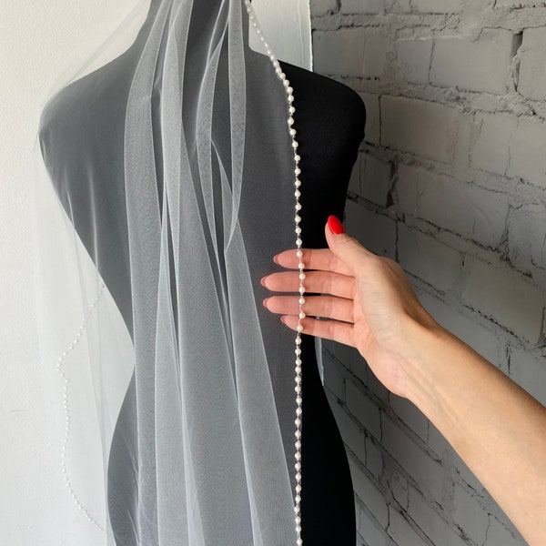 Beaded Bridal Veil - Etsy