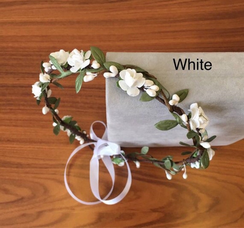 Ivory flower crown wedding floral crown wedding headband | Etsy
