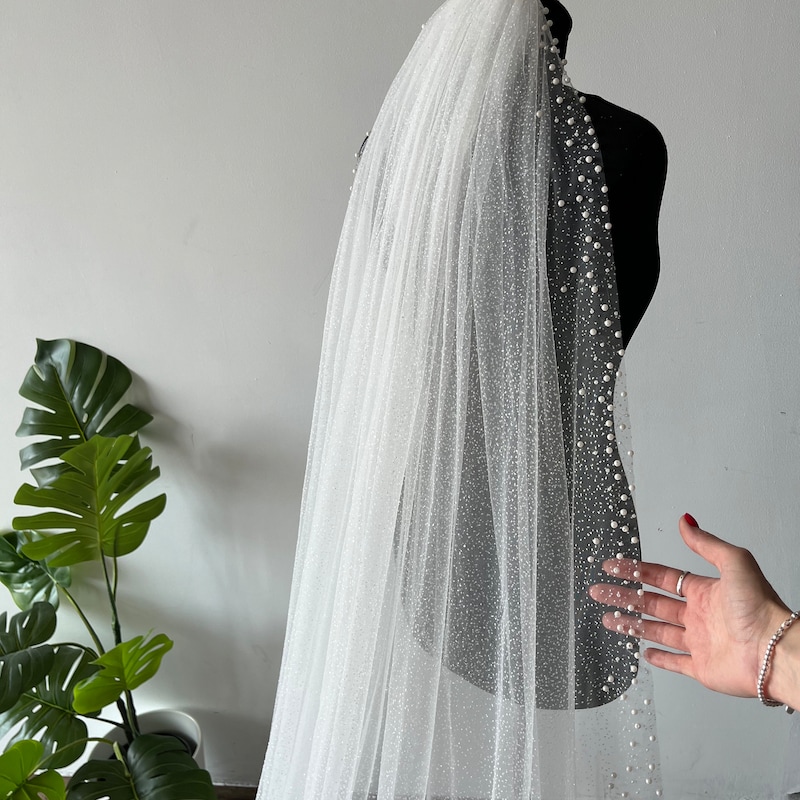 Pearl Veil - Etsy