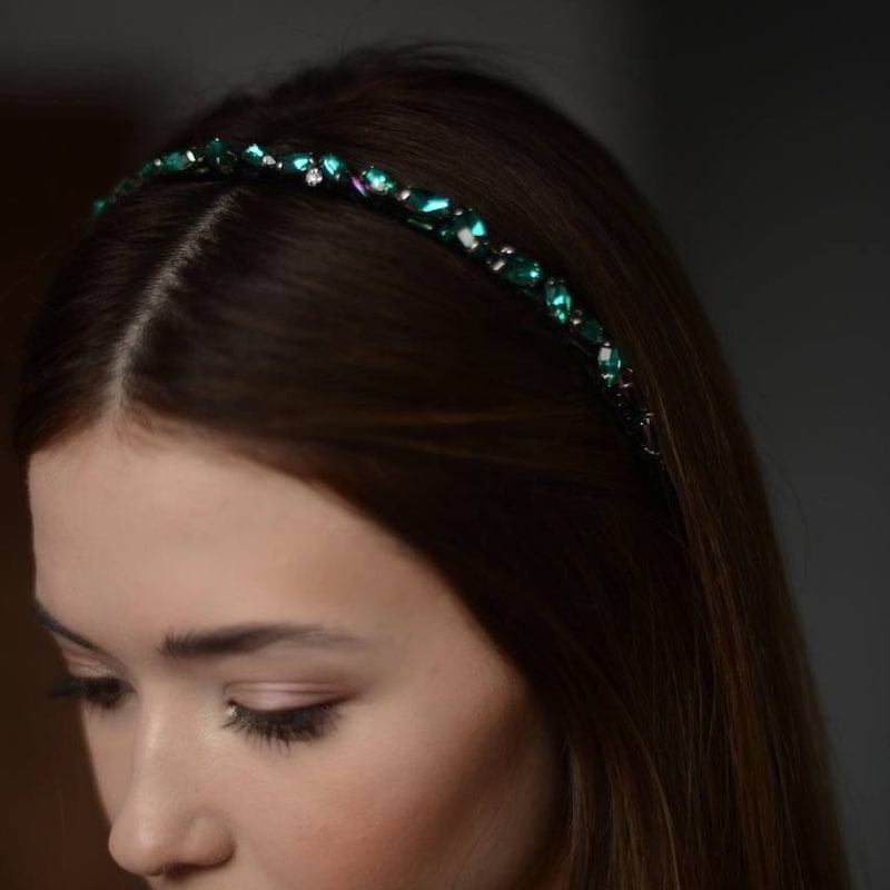 Jeweled Headband - Etsy