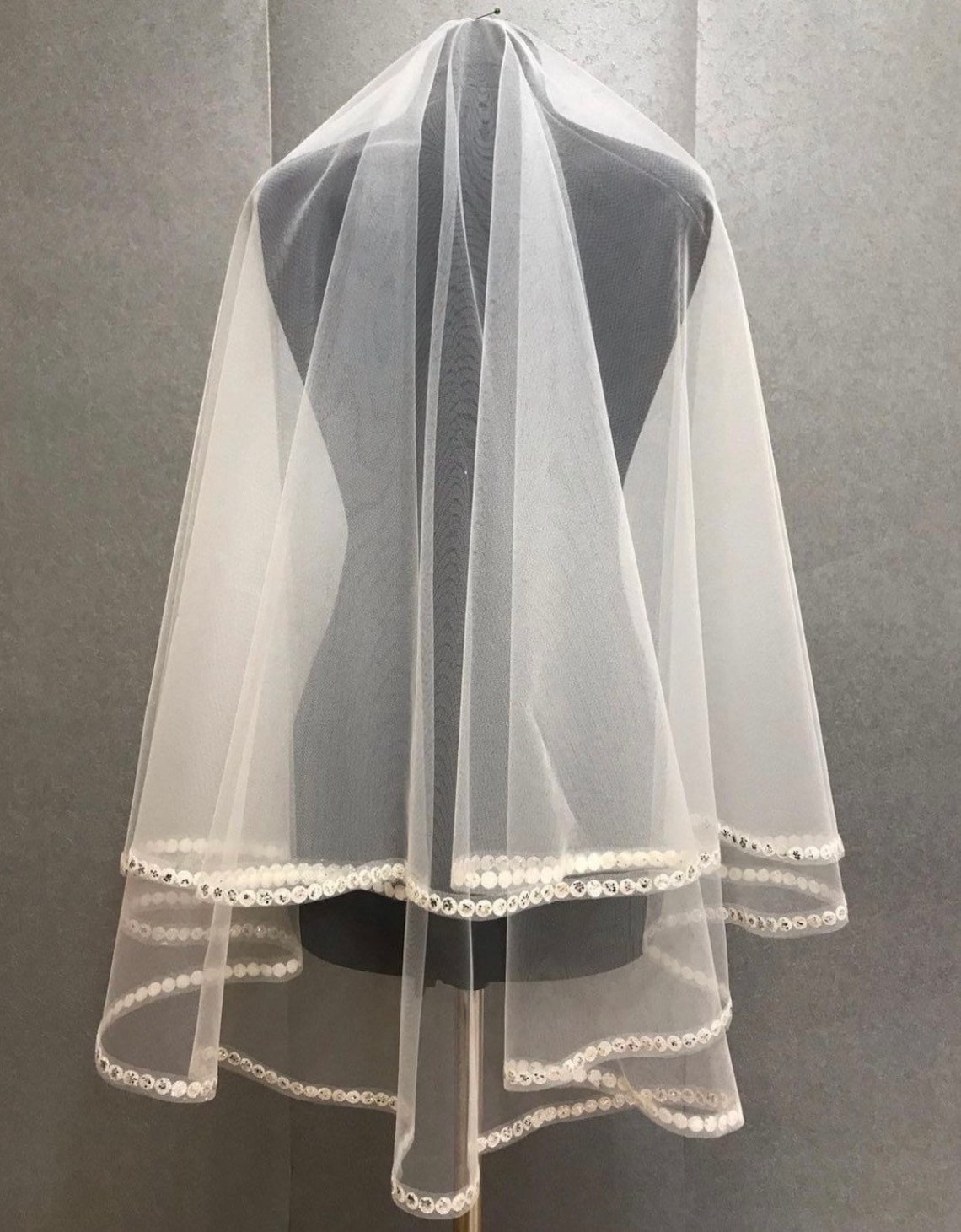 Glitzer Hochzeit Schleier Brautschleier 2 Stufen Kristall | Etsy