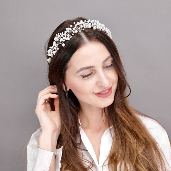 Pearl Headband - Etsy