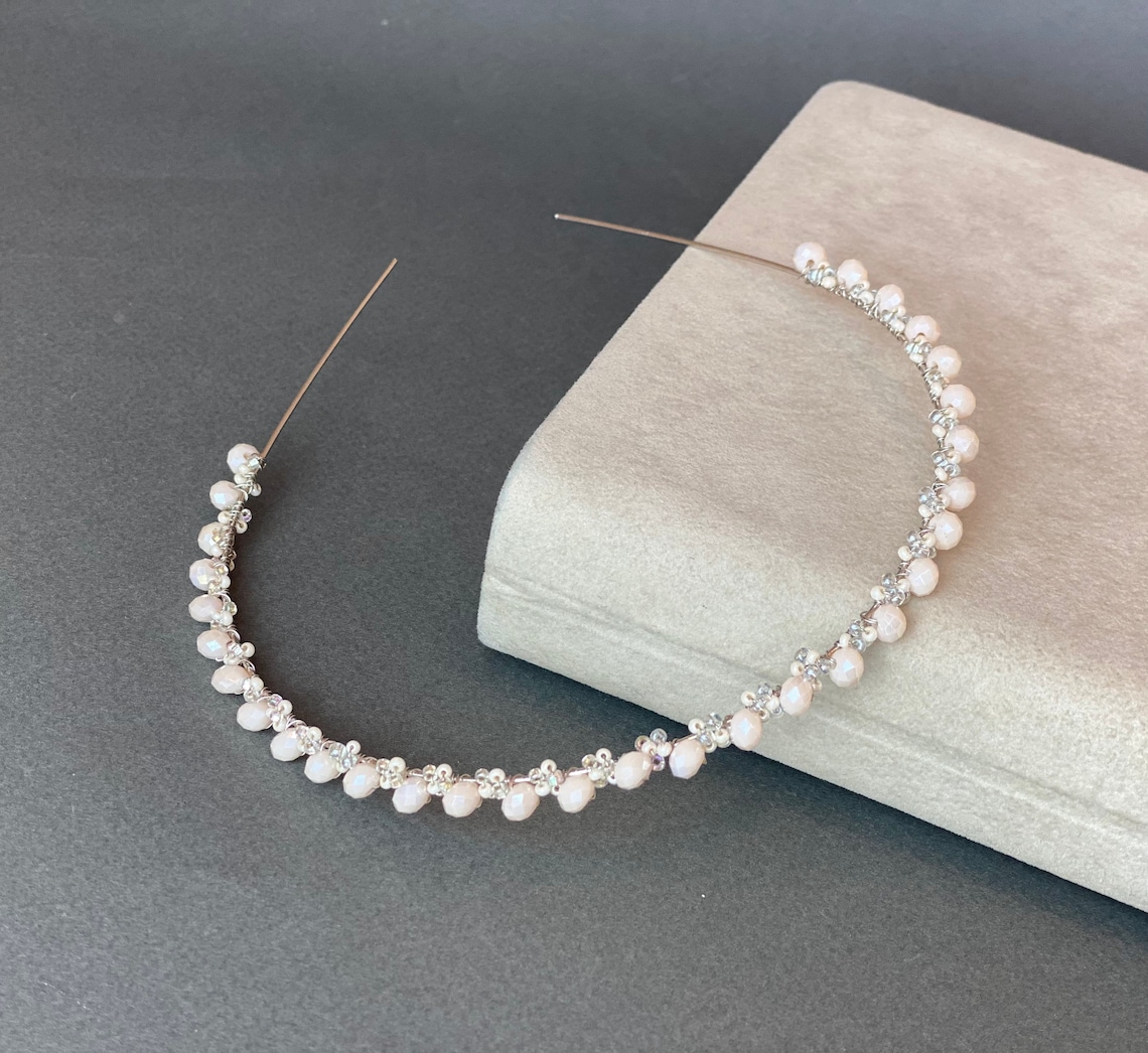 Beaded Headbands For Women Wedding Hair Accessories Jeweled Etsy