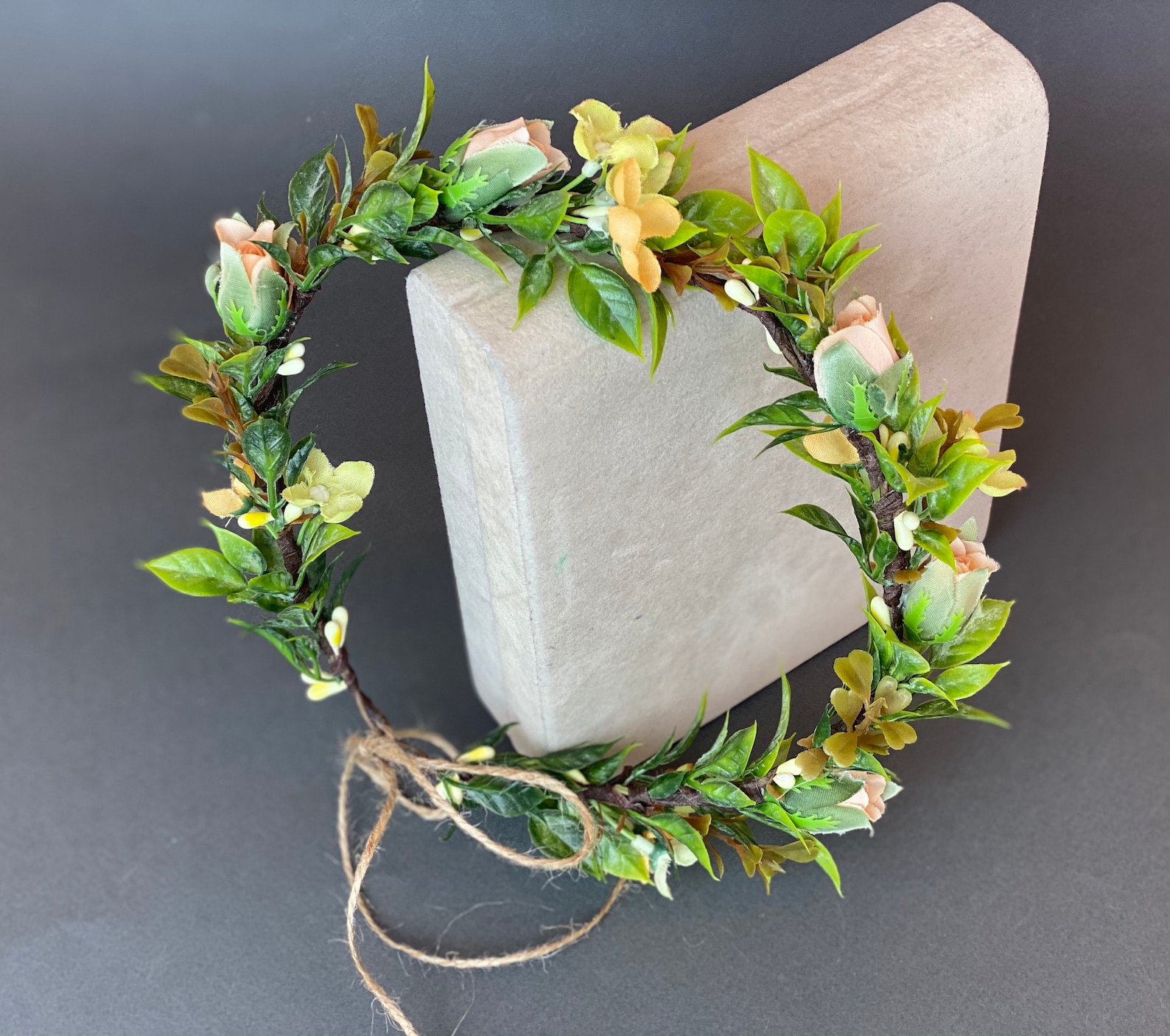 Green Flower Crown Wedding Flower Crown Flower Girl Crown - Etsy