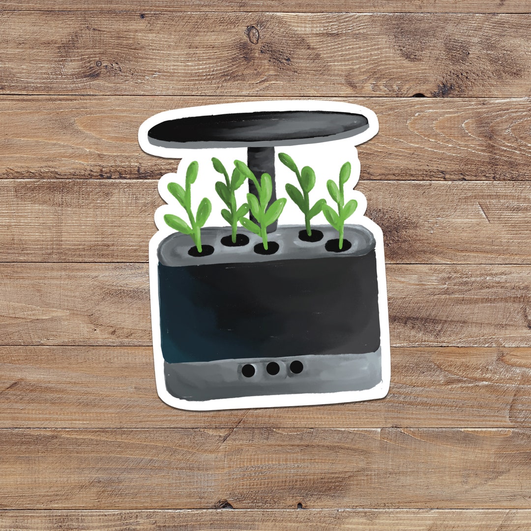 Hydroponic Indoor Garden Journal Sticker - Etsy