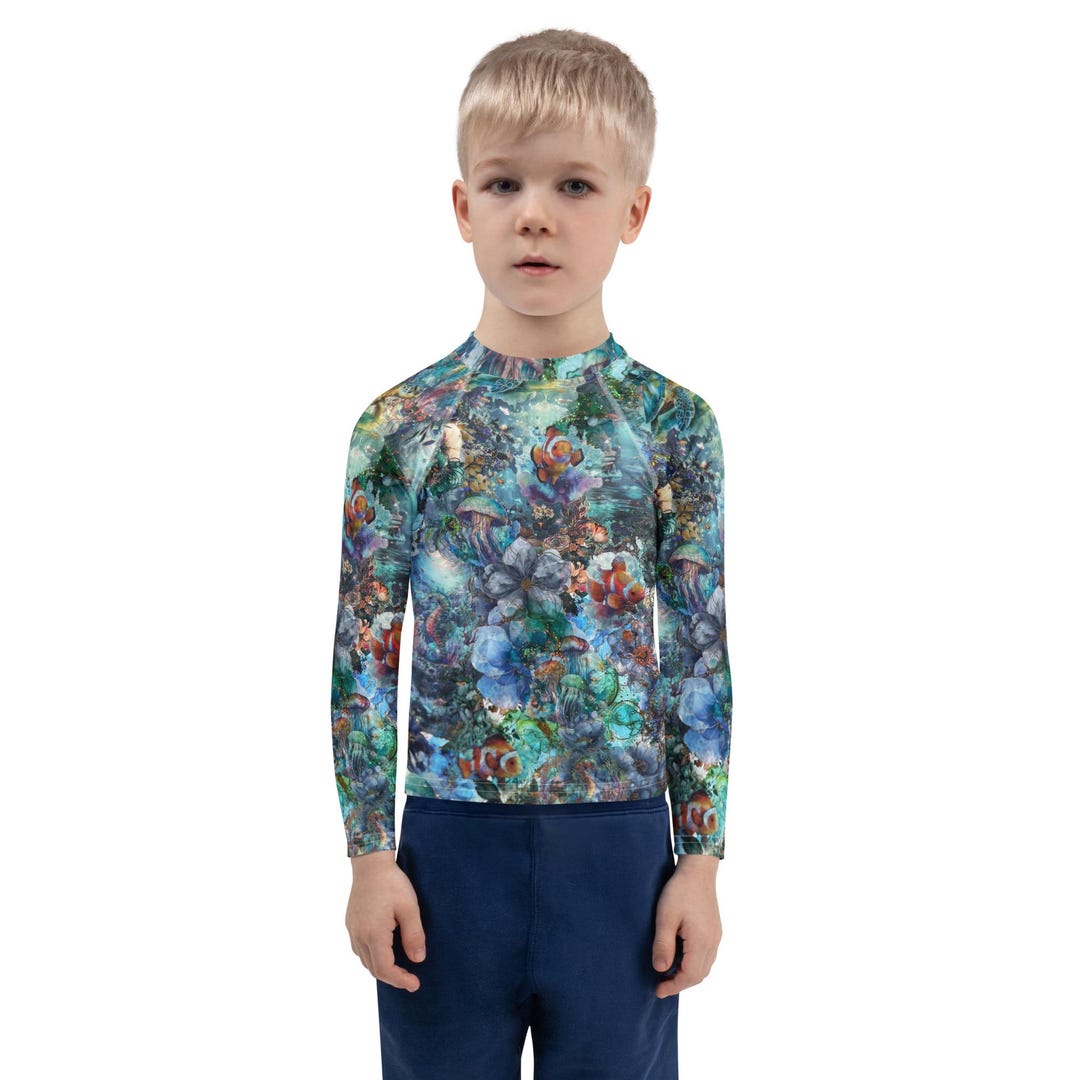 Kids Rash Guard Print of Original “sur La Terre” Artwork Design - Etsy
