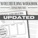 Worldbuilding Worksheet | Writing Template | Nanowrimo | Writing ...