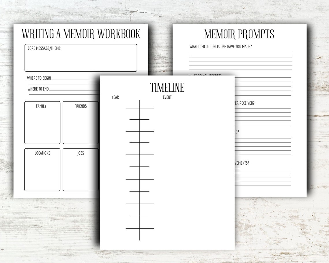 Writing A Memoir Workbook Nanowrimo Planner Memoir Outline Etsy Writing A Memoir Workbook Nanowrimo Planner Memoir Outline Etsy