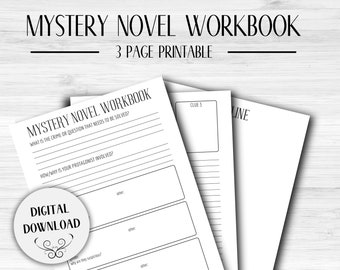 Mystery Novel Template - Etsy