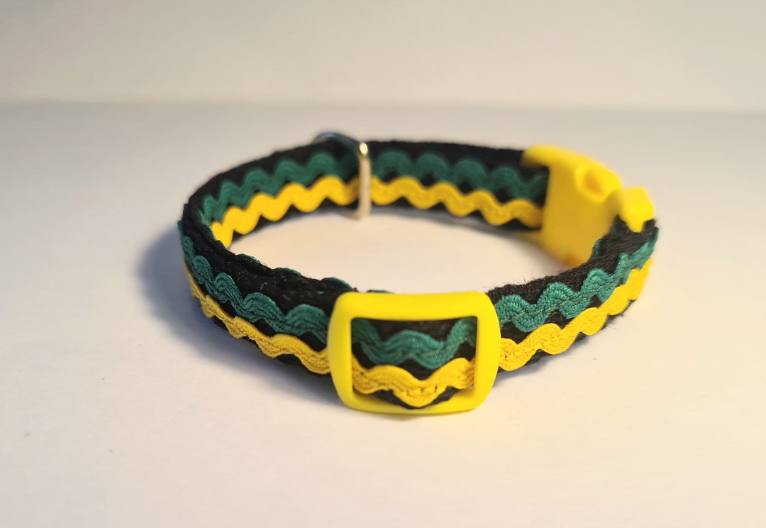 Rasta Cat Collar | Handmade Jamaica Flag Colours, Safety Release - Etsy