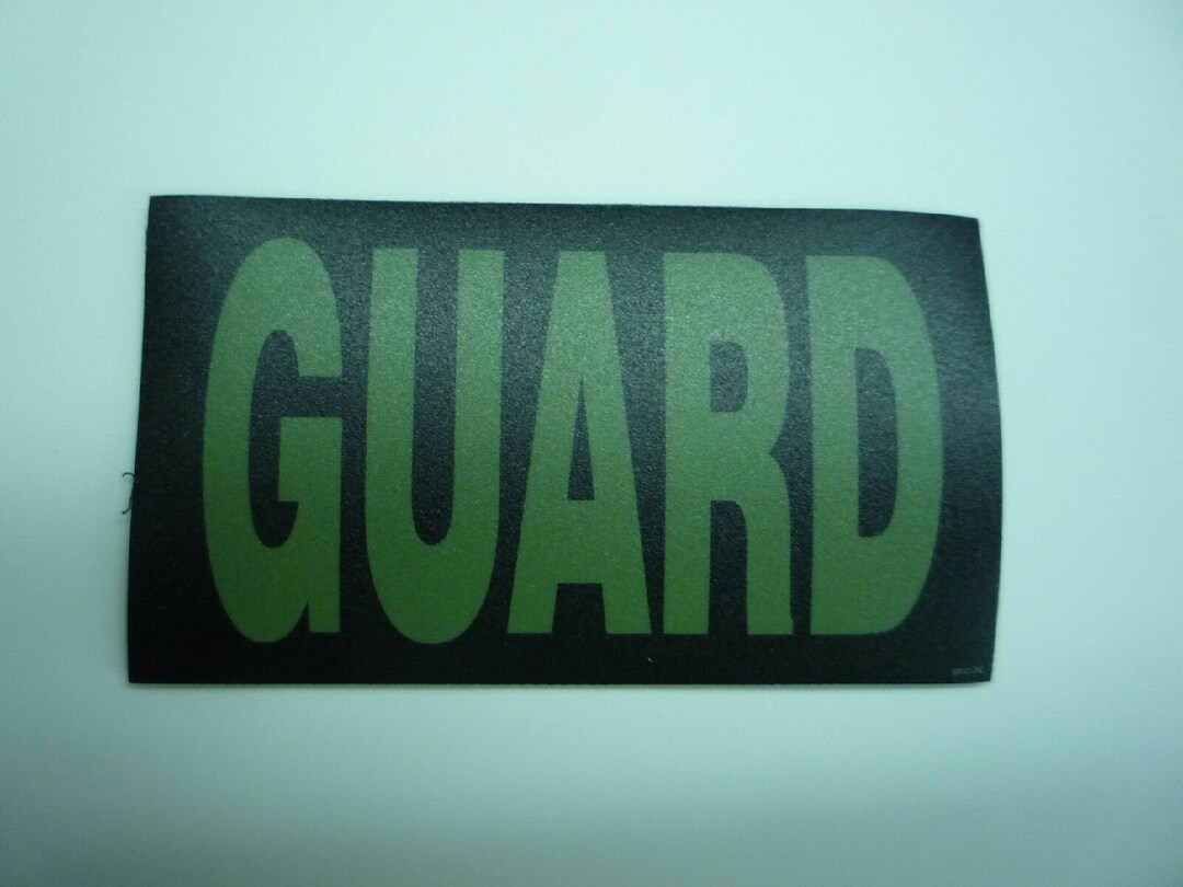 GUARD Od Green on Black PCX Patch Pair 3.5 X 2 - Etsy