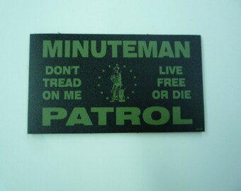 Minuteman Patch - Etsy