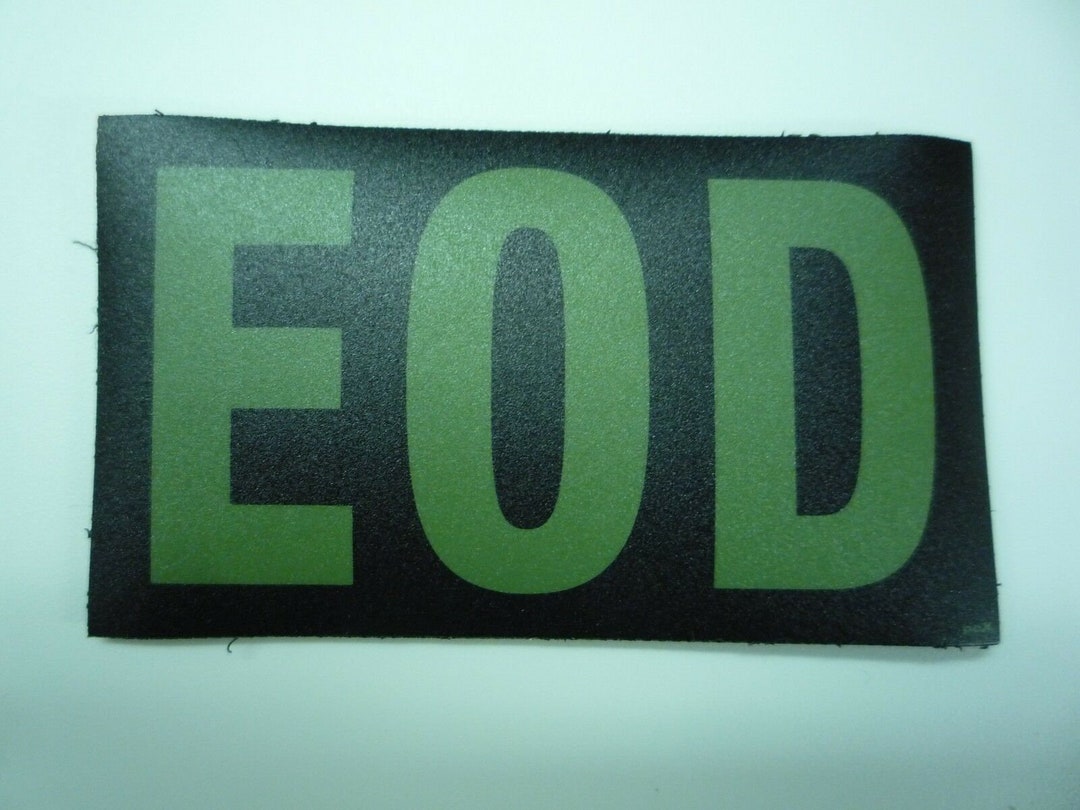 EOD Od Green on Black PCX Patch Pair 3.5 X 2 With - Etsy
