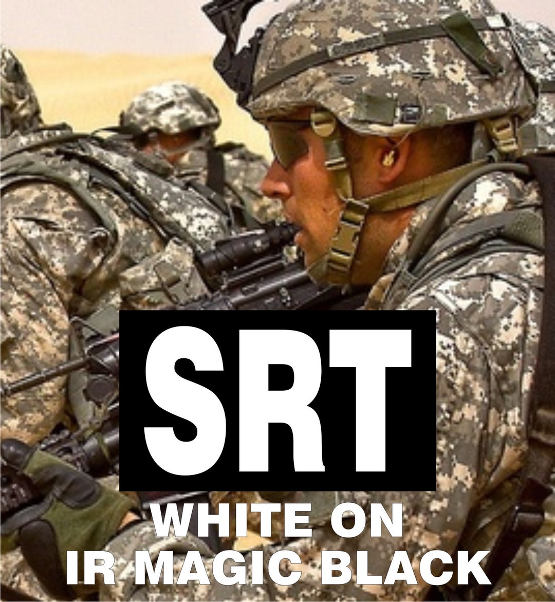 SRT White on IR Magic Black Solas3™ Patch 3.5x2 - Etsy
