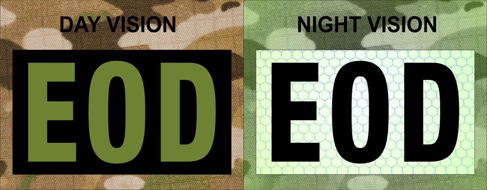 EOD Od Green on Magic Black IR Solasx Patch 3.5x2 - Etsy