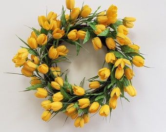 Spring Tulip Wreath | Etsy