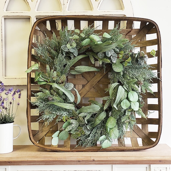 Tobacco Basket Wreath - Etsy