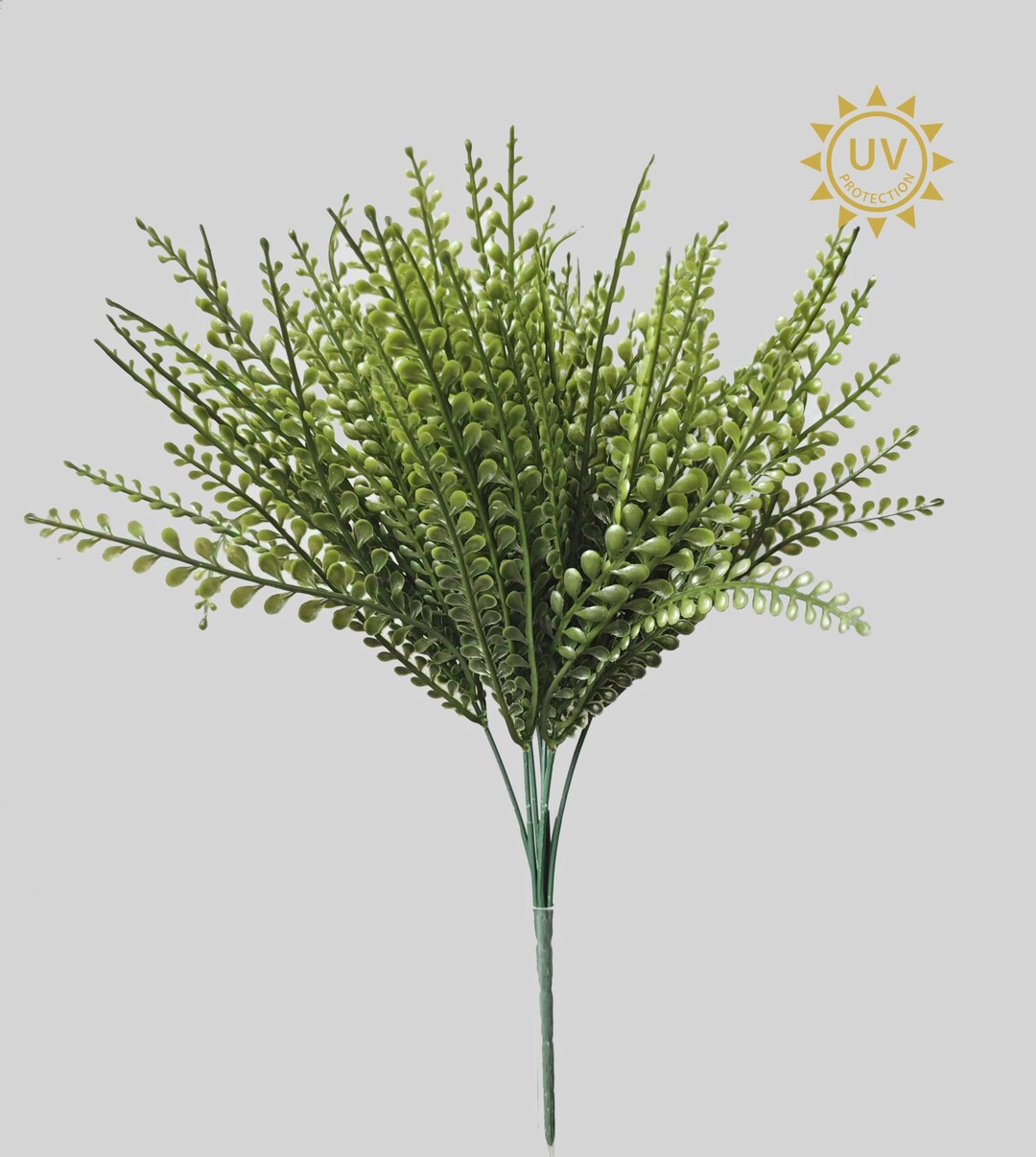 4pcs Artificial Bead Grass Bush With UV Protection, 15"h, 7 Stems, Each ...