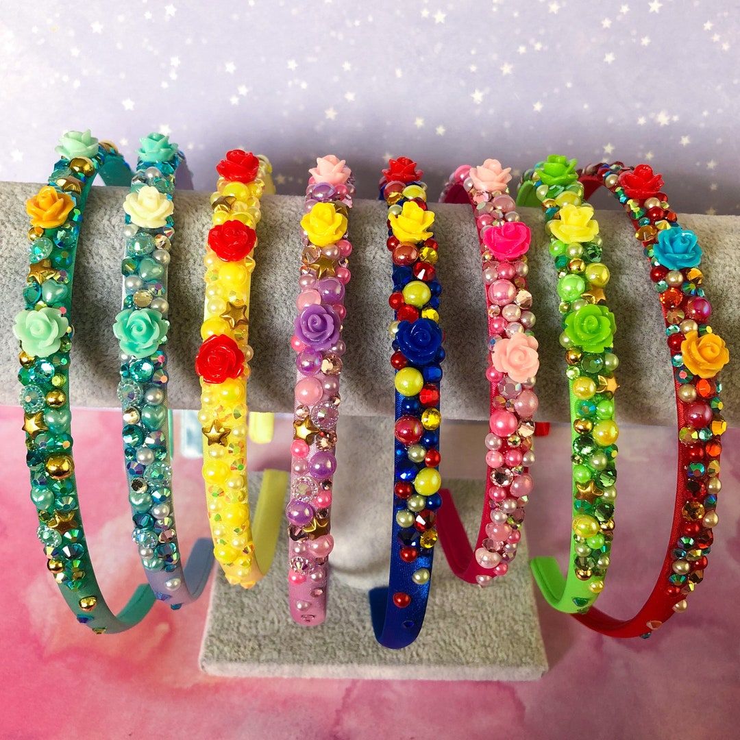 Disney Princess Tiara Crown Headband Bridesmaid Flower Girls - Etsy