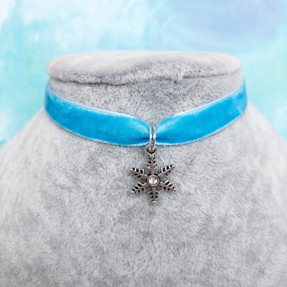 Frozen Elsa Ice Queen Disney Princess Velvet Glitter Choker - Etsy