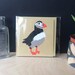Screenprinted Puffin Card - Etsy