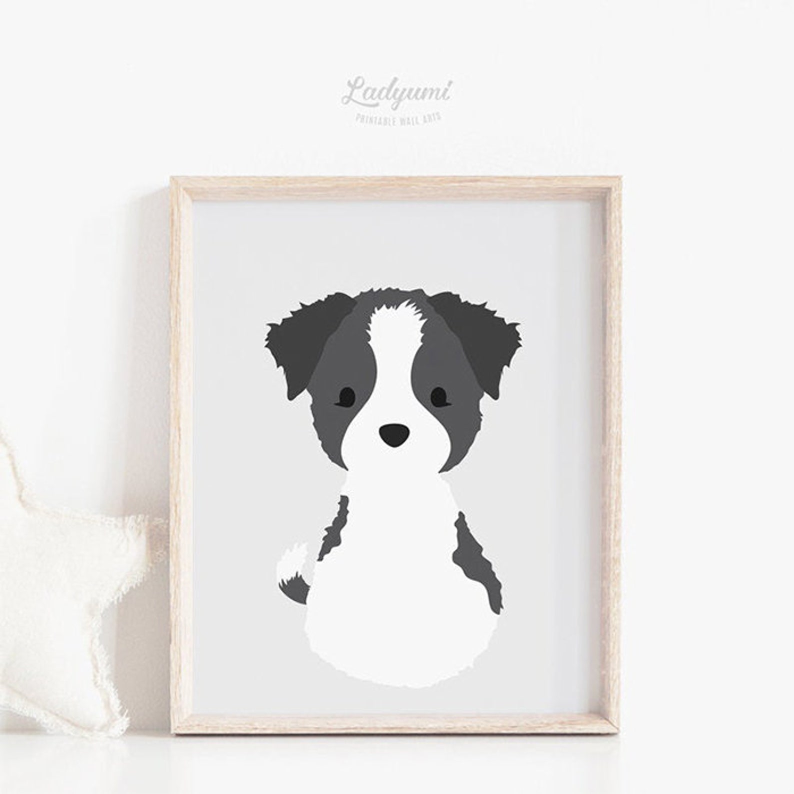 Set of 3 Puppy Nursery Wall Art Prints Printable Nursery Art | Etsy