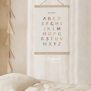 Educational Poster Printable, Alphabet Poster, Kids Room Decor ...