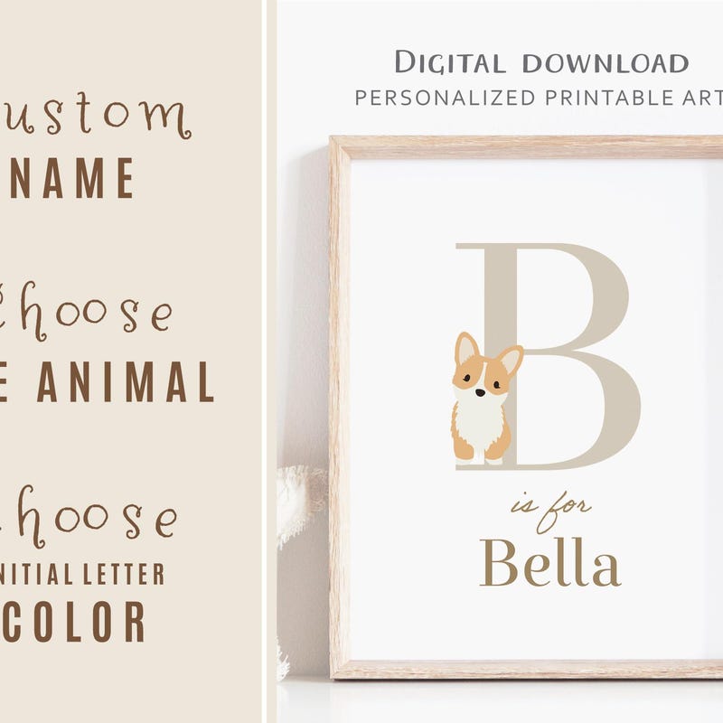 Baby Name in Dog Alphabet - Etsy