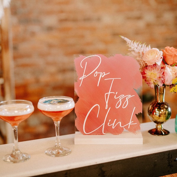 Pop Fizz Clink Sign - Etsy