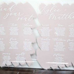 Please Find Your Table Acrylic Seating Chart Seating Chart Wedding ...