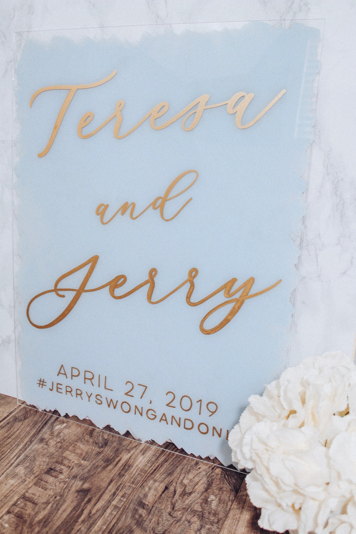 Painted Wedding Signs Acrylic Welcome Sign Welcome to Our | Etsy