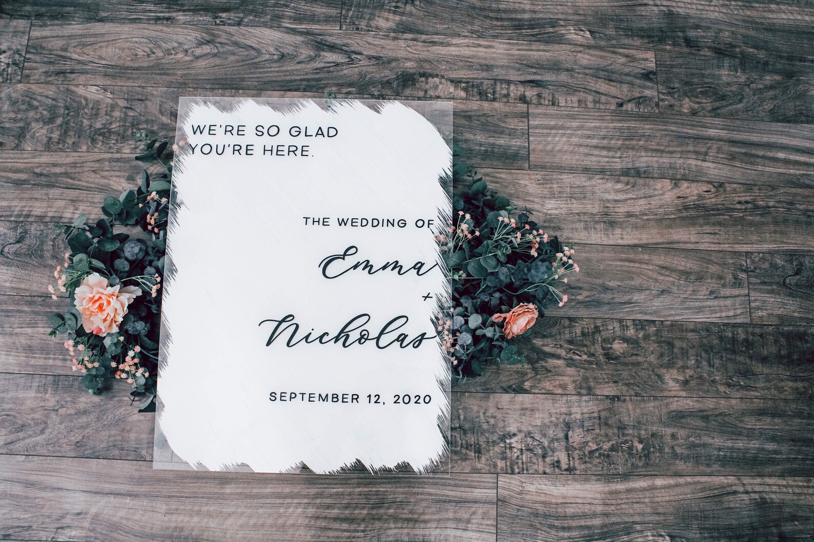 Were so Glad Youre Here Sign Wedding Welcome Sign | Etsy