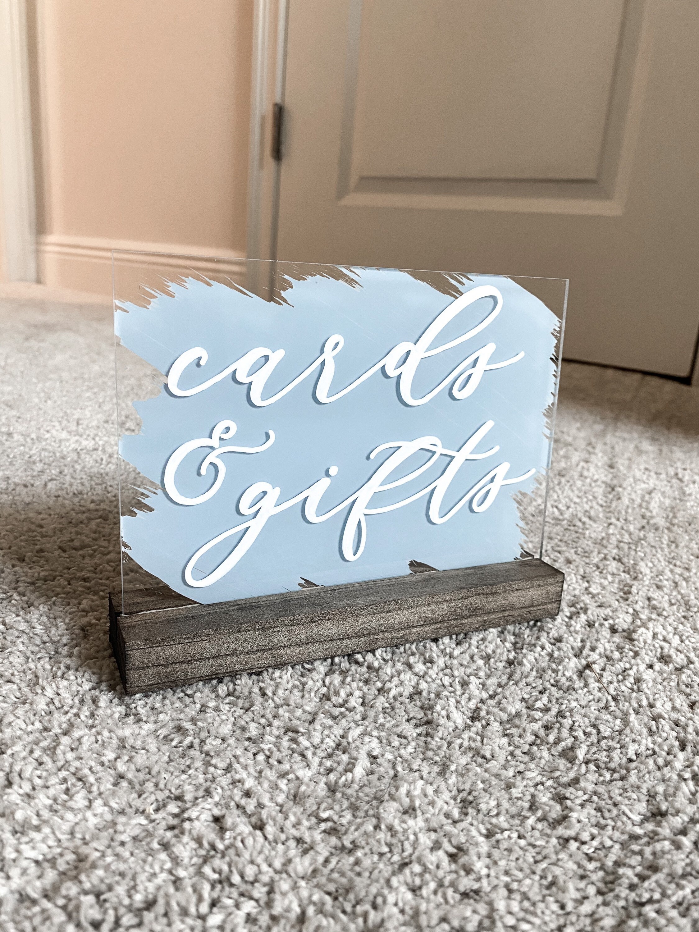 Cards & Gifts Sign Acrylic Gift Table Sign Wedding Gift | Etsy