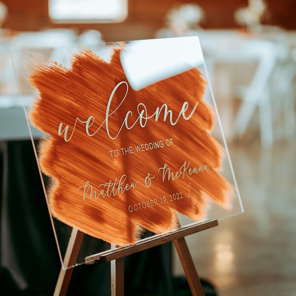Plexiglass Wedding Sign - Etsy