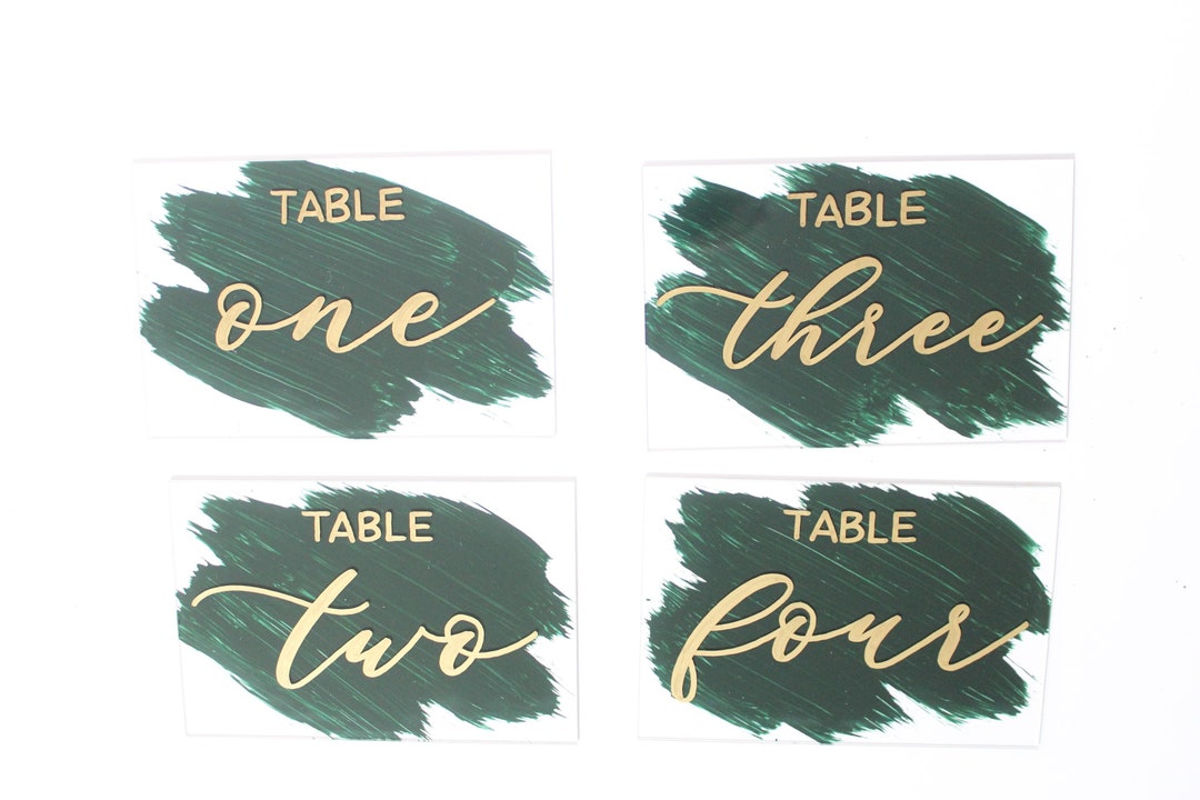 Gold Table Numbers Table Numbers Acrylic Table Numbers Table Number ...