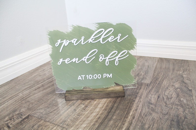 Sparkler Send off Sign Wedding Sparkler Exit Wedding | Etsy