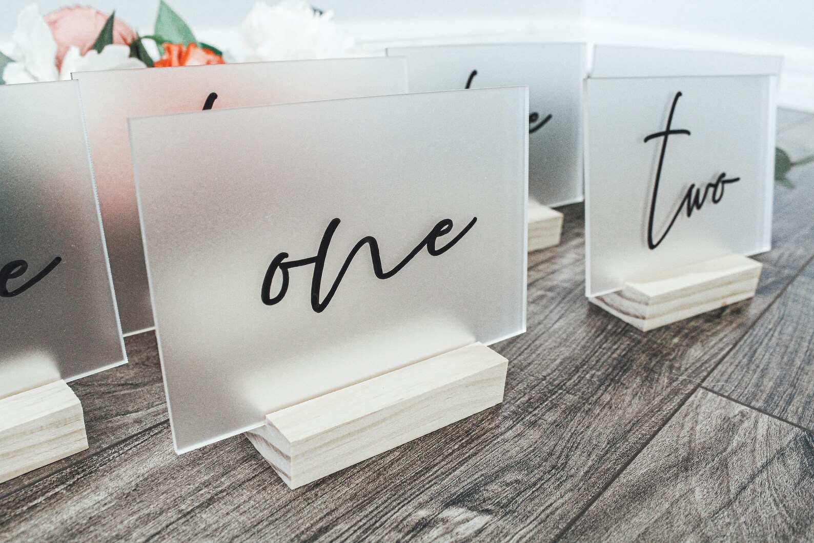 Frosted Acrylic Table Numbers Table Numbers Acrylic Table | Etsy